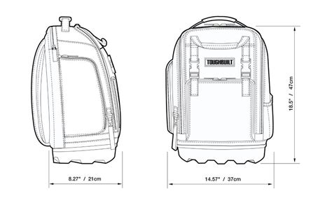 Toughbuilt Tool Bag And Backpack Fits 13 17 Laptops