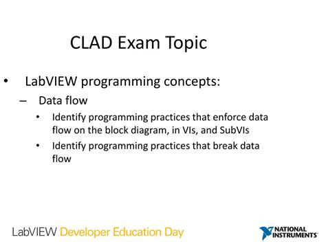 Ppt Preparing For The Certified Labview Associate Clad Exam Powerpoint Presentation Id4232615