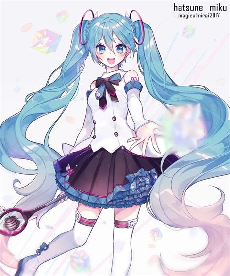 Hatsune Miku Magical Mirai Miku And Magical Mirai Miku Vocaloid And More Drawn By Roa