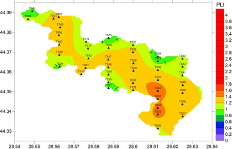 Spatial Distribution Of Pli In Tasaul Lake Download Scientific Diagram