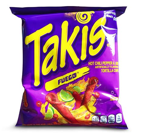 Takis Fuego Rolled Spicy Tortilla Chips Chile Picante Sabor Lima 3 25