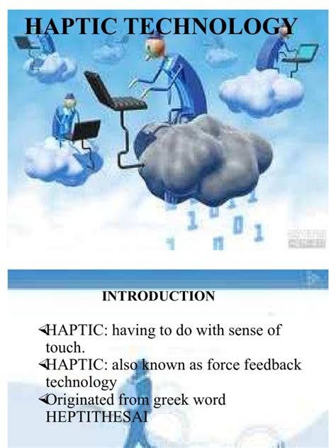 Haptic Technology Virtual Reality Cybernetics