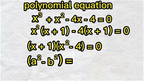 How To Solve Polynomial Equation Youtube