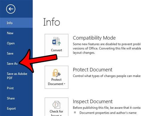 How To Save In The Doc Format In Word 2013 Solve Your Tech