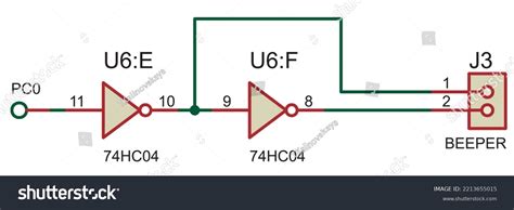 Vector Electrical Circuit Connector Logic Element Stock Vector Royalty