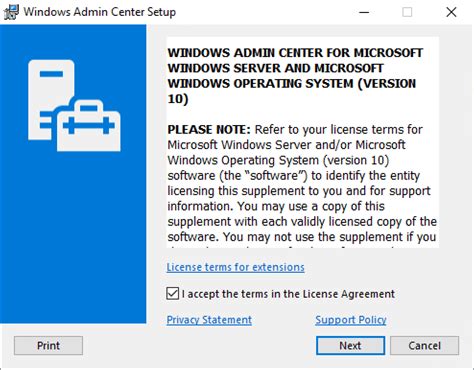 managing windows server 2019 core with windows admin center