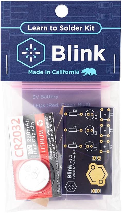 Learn To Solder Kits Blink Led Soldering Kit Diy Electronics Projects For