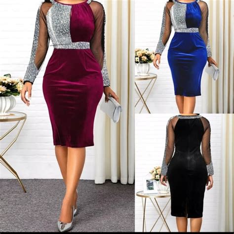 Edleess Dresses Elegant Women Sexy Sparkling Dress Ml Poshmark