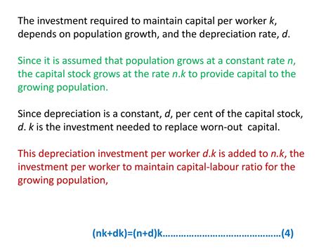 The Solow Swan Model Ppt