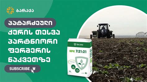 ქერის თესვა პარტნიორი ფერმერის ნაკვეთზე Youtube