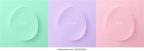 녹색 분홍색 및 보라색 3d 달걀 스톡 벡터로열티 프리 2457253187 Shutterstock