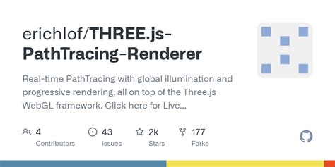 Github Erichlof Three Js Pathtracing Renderer Real Time Pathtracing With Global Illumination