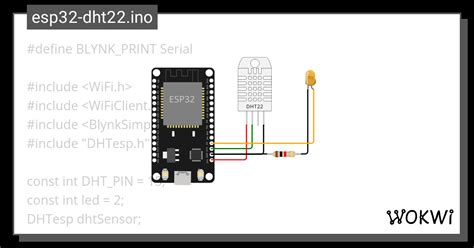 Blynk X Dht Wokwi ESP STM Arduino Simulator