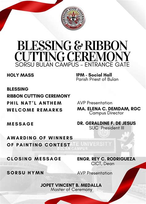 Ribbon Cutting Ceremony Program New College And Career Centers Bring