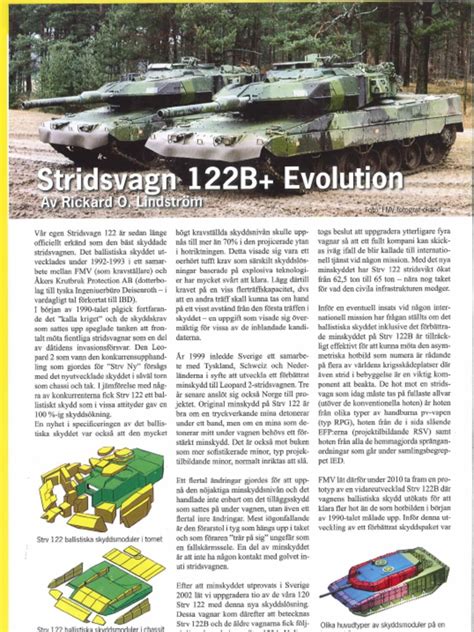 Strv 122b Evolution Pdf