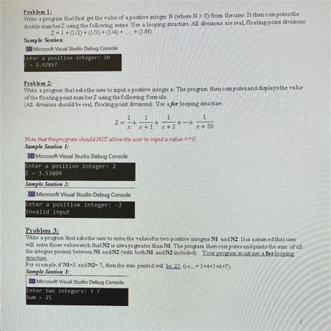 Solved Problem 1 Write A Program That First Get The Value