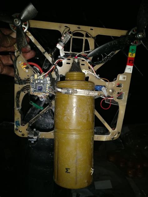 Custom Built Fpv Drone From Ukrainan Side Armed With What Looks Like