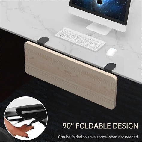 Ergonomics Desk Extender Tray 217x95 Punch Free Clamp On Foldable