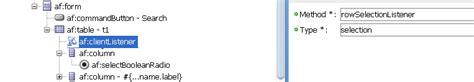 Adf Goodies Single Row Selection In Af Table Using Radio Button