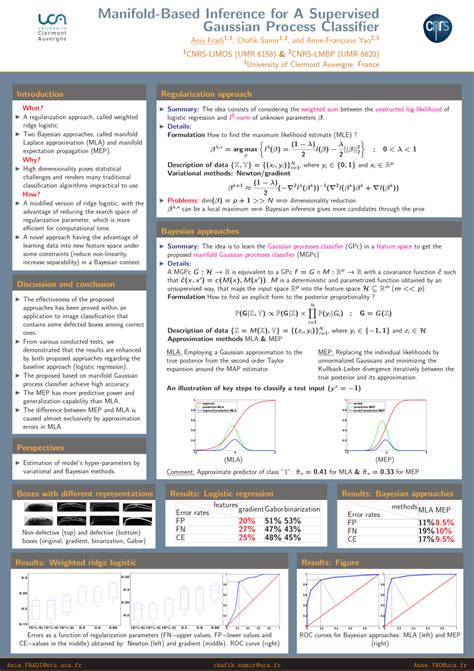 pdf manifold based inference for a supervised gaussian process classifier