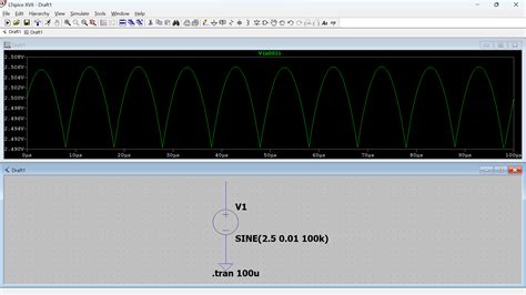 Ltspice Problem With Small Amplitute Sine Wave Electrical Engineering