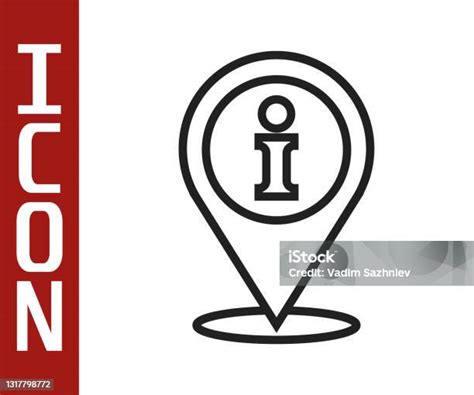 흰색 배경에 격리 된 정보 아이콘이있는 검은 줄 위치위치입니다 벡터 0명에 대한 스톡 벡터 아트 및 기타 이미지 0명 개념 기포 Istock