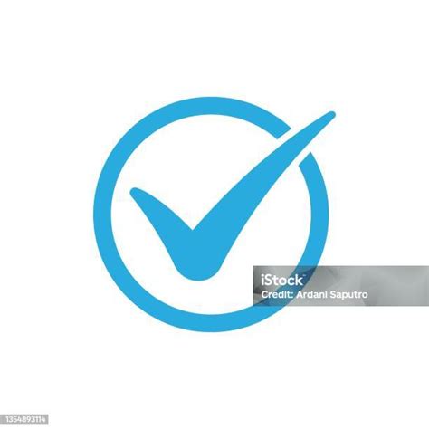 평면 스타일로 표시 벡터 아이콘을 확인 오른쪽 기호를 확인 진드기 기호 원에 올바른 버튼 개념에 대한 스톡 벡터 아트 및 기타