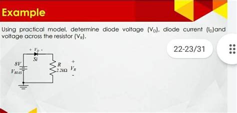 Solved Using Practical Model Determine Diode Voltage VD Chegg Com