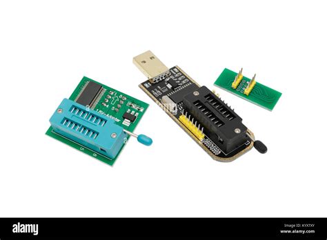 Computer Usb Mini Programmer Close Up Isolated On White Background Stock Photo Alamy