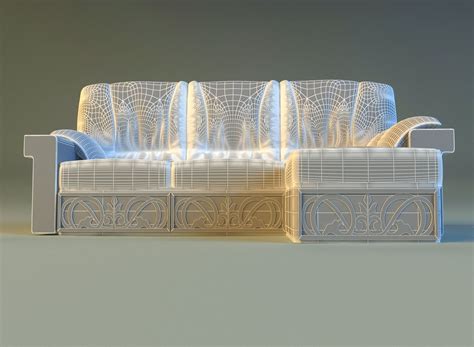 가죽 코너 소파 나무 장식 3d 모델 10 3ds Fbx Max Obj Free3d