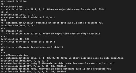 Les Modules Python Standards Datetime Time Et Calendar Pierre Giraud