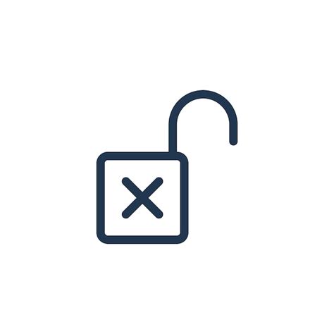 Premium Vector Simple Padlock Icon Vector Template