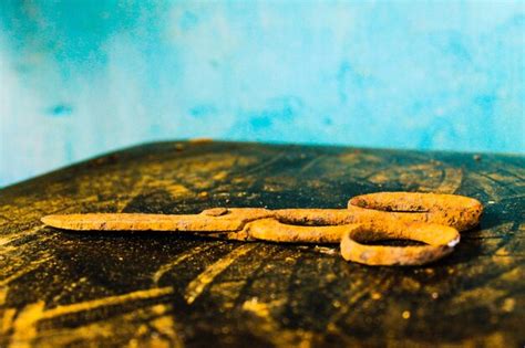 Premium Photo Close Up Of Rusty Scissors