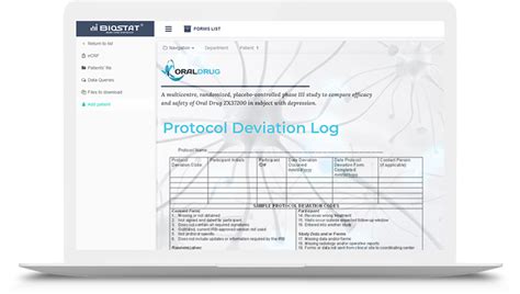 Automatization Protocol Deviation Reporting
