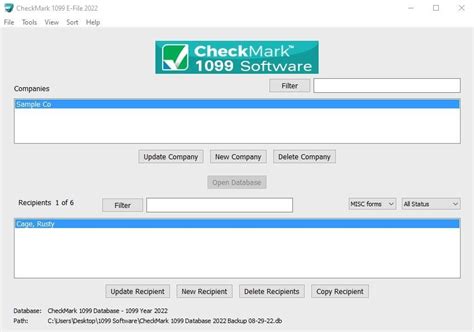 How To Set Up Recipients In Checkmark 1099 Software Checkmark Knowledge Base