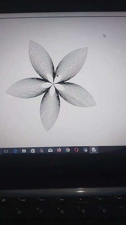 Drawing A Flower Modal With Python Graphics Coding Hacker Shorts
