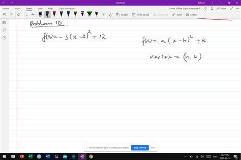 Solved In Exercises 9 16 Find The Coordinates Of The Vertex For The Parabola Defined By The