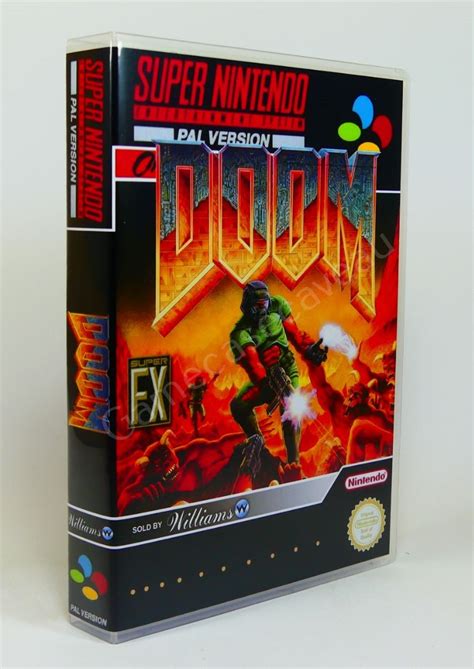 Doom Snes Replacement Case Gamecasecaveau
