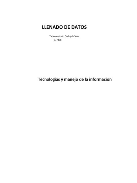 Actividad Excel Descargar Gratis Pdf Cocina Alimentos