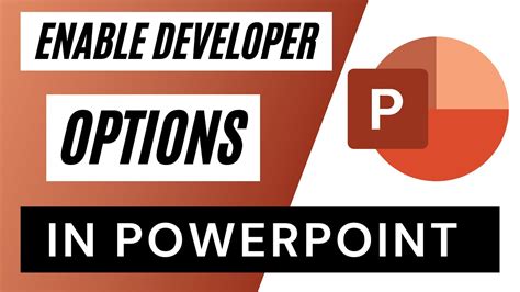How To Enable Developer Options In Powerpoint YouTube