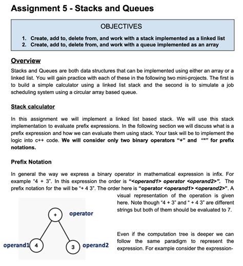 solved assignment 5 stacks and queues objectives 1