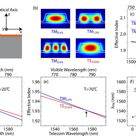A Schematic Of Our Z Cut Ln Waveguide Fem Simulations Of B Mode
