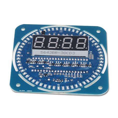 Ds1302 Electronic Clock Board Rotating Led Display Creative Temperature Display Clock Diy Module