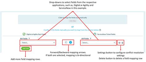 Step 2 Creating The Field Mapping · Digitalai Agility