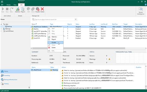 Enabling And Disabling Veeam Agent Backup Jobs Veeam Agent For Mac User Guide