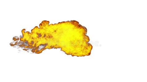 Fireball Side View Transition Black Background Stock Video Video Of
