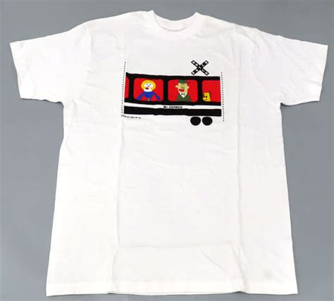 駿河屋 破損品 グッチ裕三 直筆サイン入りtシャツ ホワイト 「ハッチポッチステーション」（tシャツ）