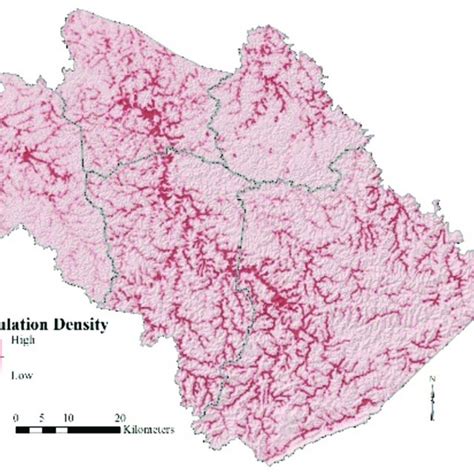 Example Area Showing Three Different Us Census Block Groups And Their