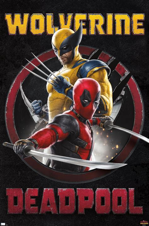 Marvel Deadpool And Wolverine Duo Wall Poster 22 375 X 34
